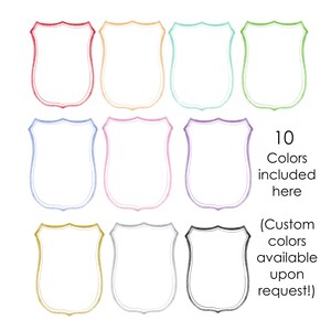 Watercolor Crest Frame PNG JPEG SVG Wedding Party Bridal Shower ...