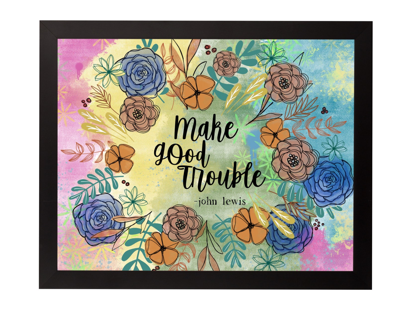 Make Good Trouble Do John Lewis Quote Download and Print 8x10 | Etsy