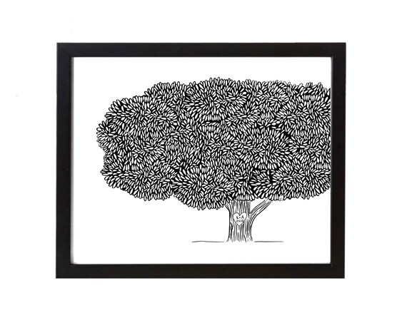Oak Tree 8x10 Digital Printable Download Love Initials Wedding | Etsy