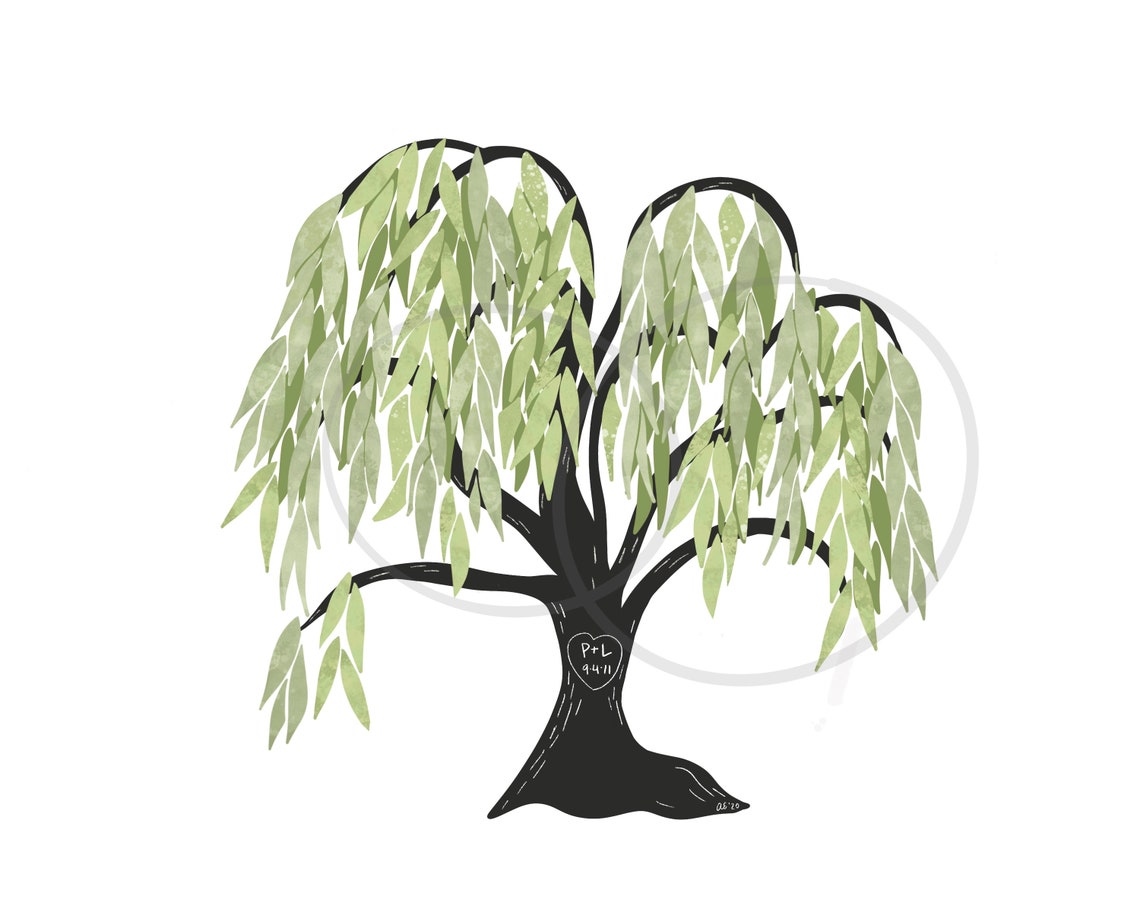 Willow Tree 8x10 Digital Printable Wall Art Download Love | Etsy