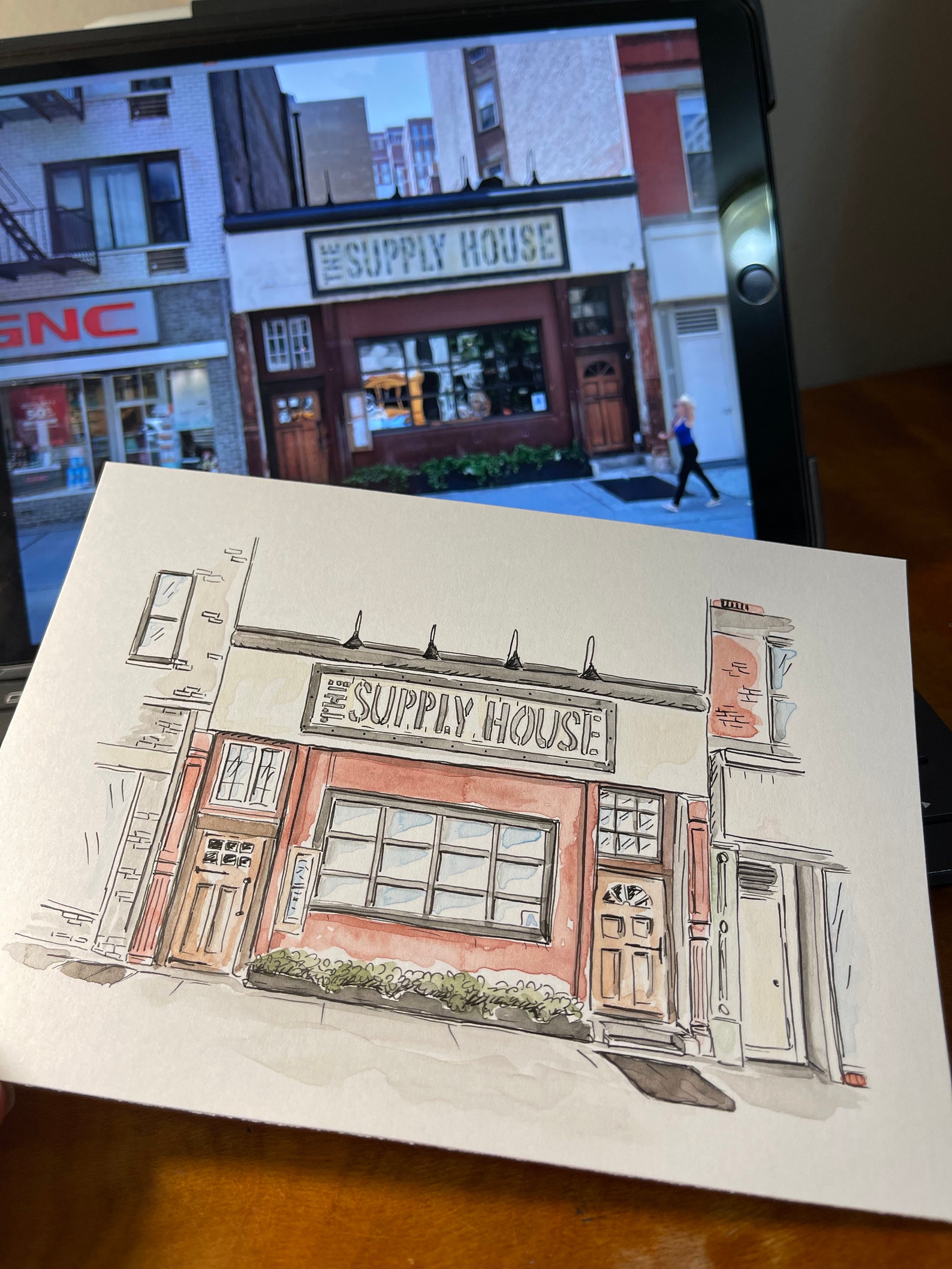 Custom House hand-drawn Sketch 8x10 Pen and Ink Drawing - Etsy