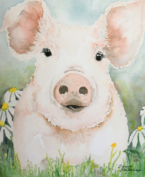 Radiant Pig Wilbur Charlotte's Web pig piglet farm | Etsy