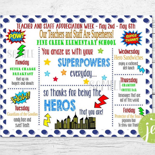 Superhero Poster - Etsy