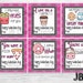 Printable Food Kawaii, CUTE, Inspired Valentine’s Day Cards, PDF ...