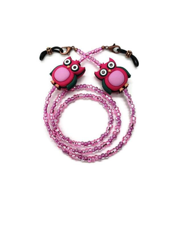Eyeglass chain eyewear retainer eyewear accessory owl lover | Etsy