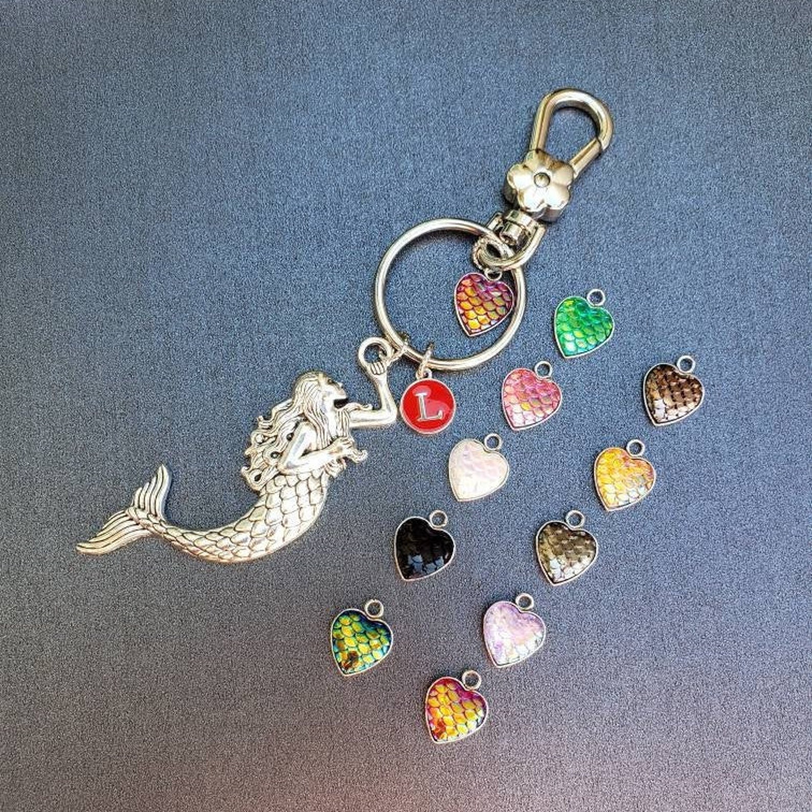 Personalized Keychain for Women Mermaid Keychain Beach Gift - Etsy