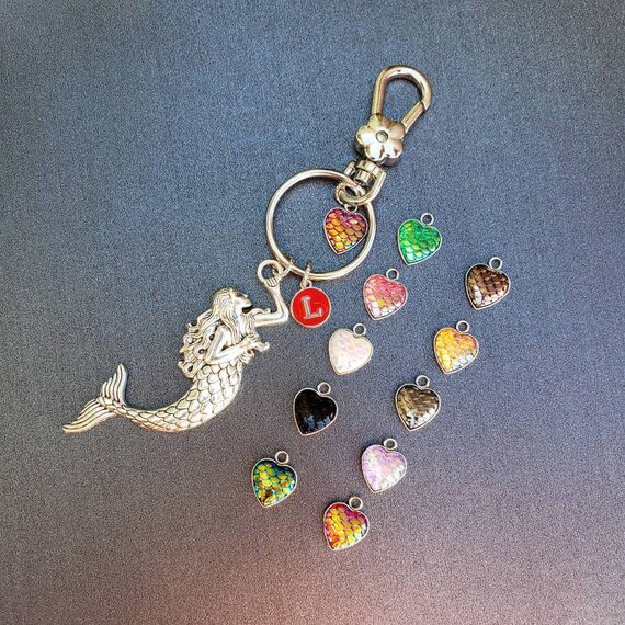 Personalized Keychain for Women Mermaid Keychain Beach Gift | Etsy