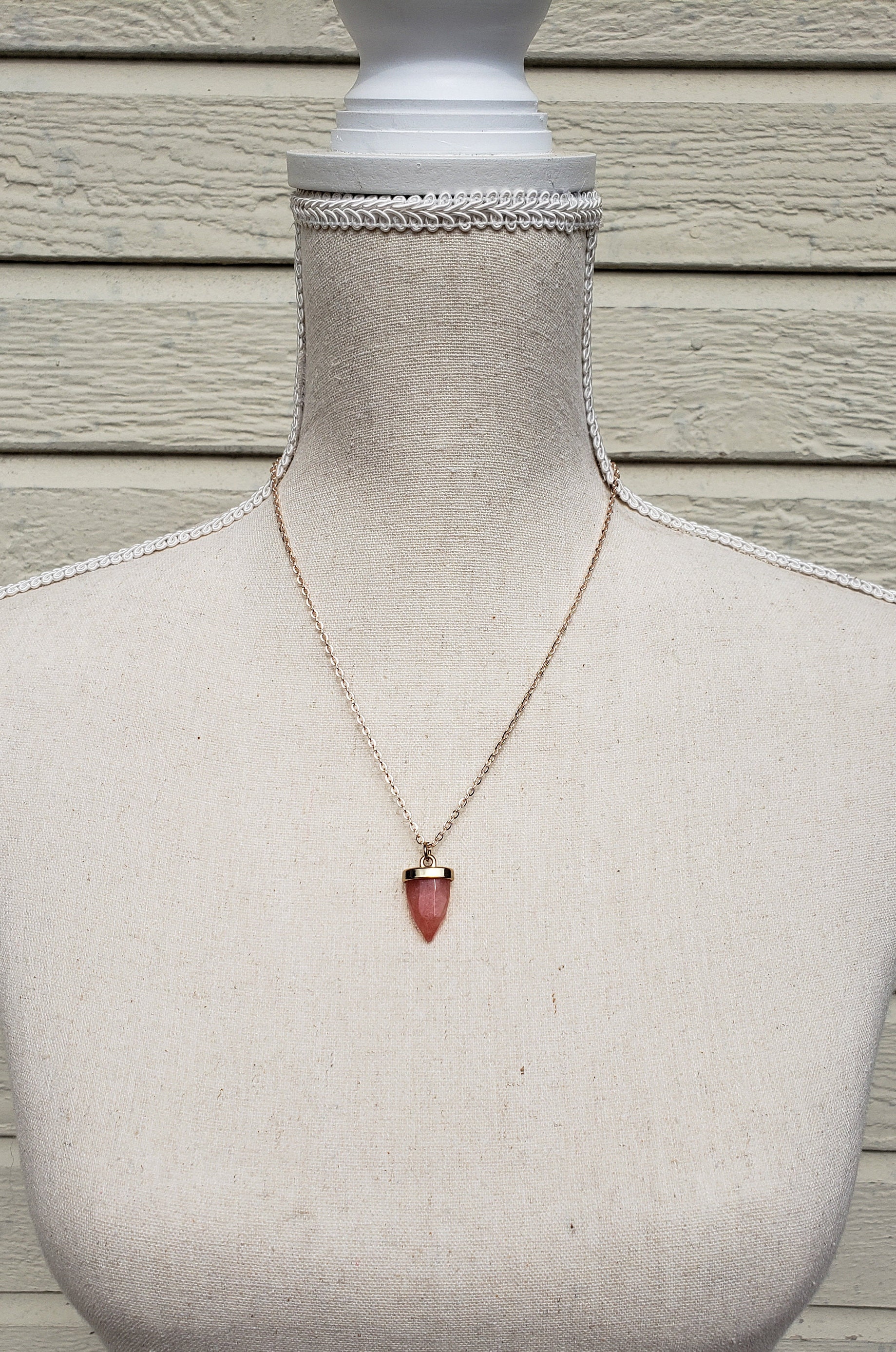 Quartz Arrowhead Necklace, Arrow Gifts for Her, Crystal Necklace ...