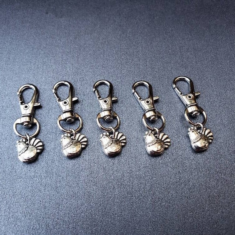 Chicken purse charm set of 2 3 4 5 10 20 chicken party | Etsy