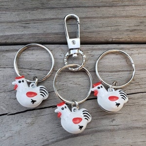 Chicken Party Favors, Chicken Keychain, Chicken Keyring, Key Holder ...