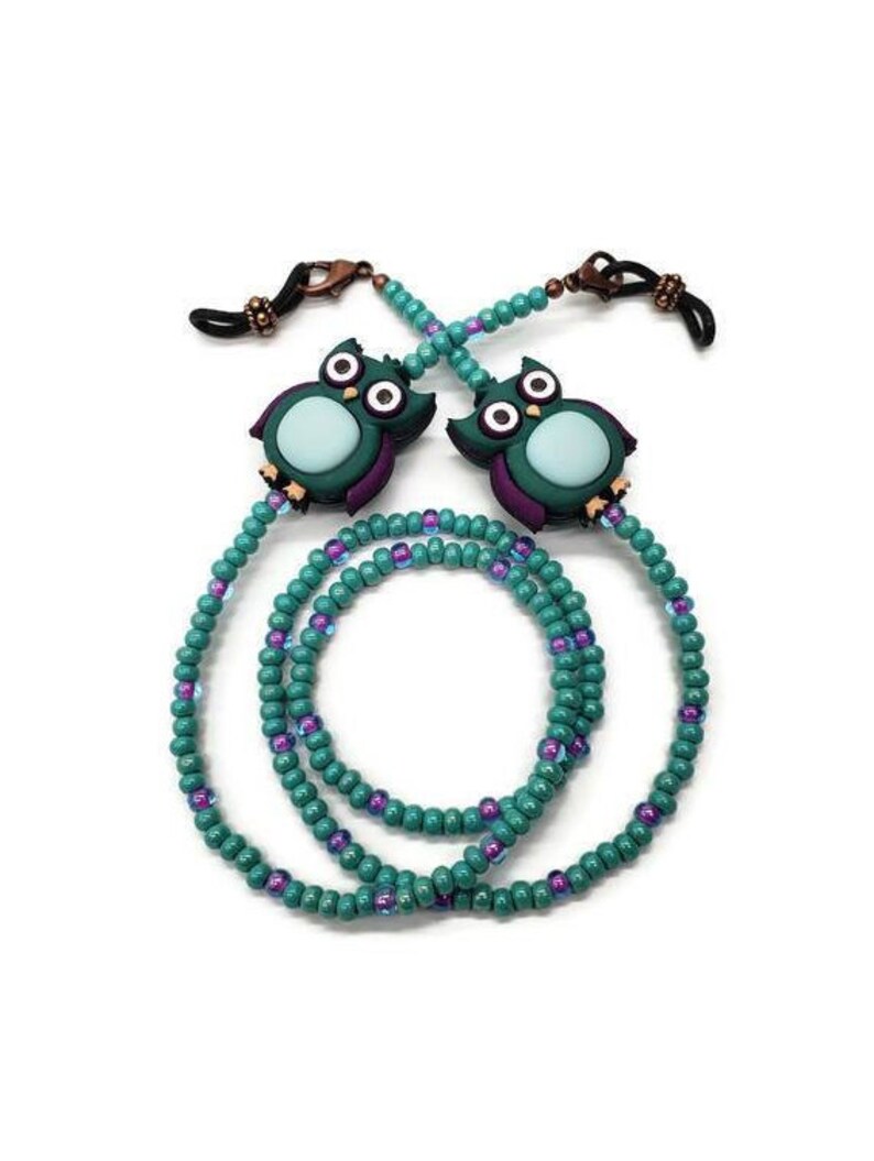 Eyeglass chain eyewear retainer eyewear accessory owl lover | Etsy