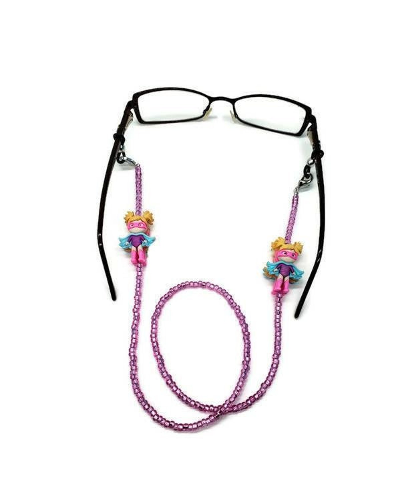 Pink Eyeglass Chain Superhero Gifts for Girls Birthday - Etsy