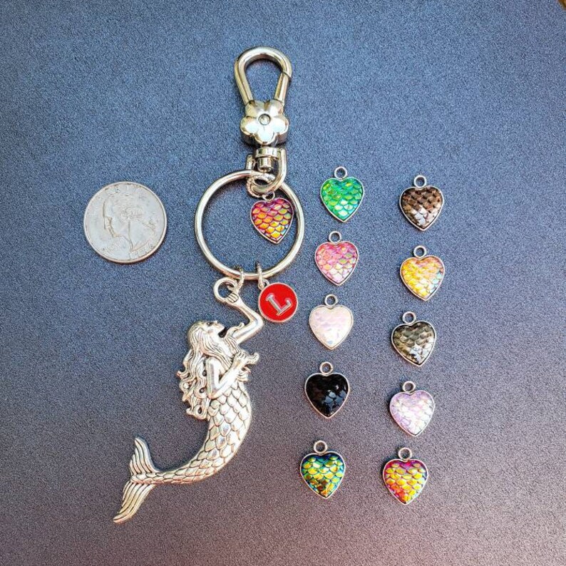 Personalized Keychain for Women Mermaid Keychain Beach Gift - Etsy