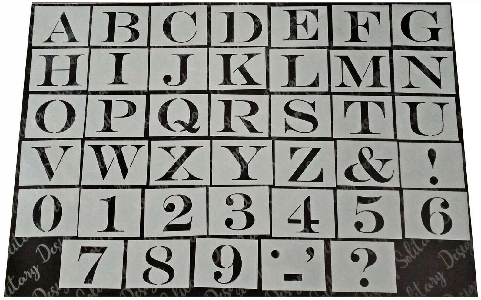 Shabby Chic Furniture Vintage Alphabet Letter Stencil 45/47mm - Etsy UK