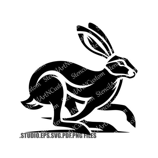 Rabbit Stencil - Etsy