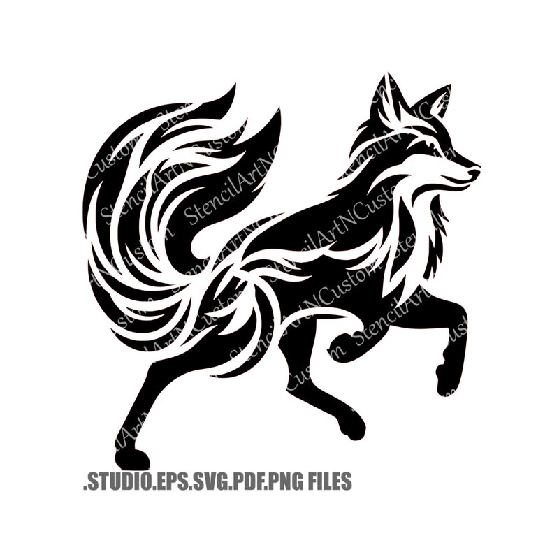 Fox Stencil - Etsy