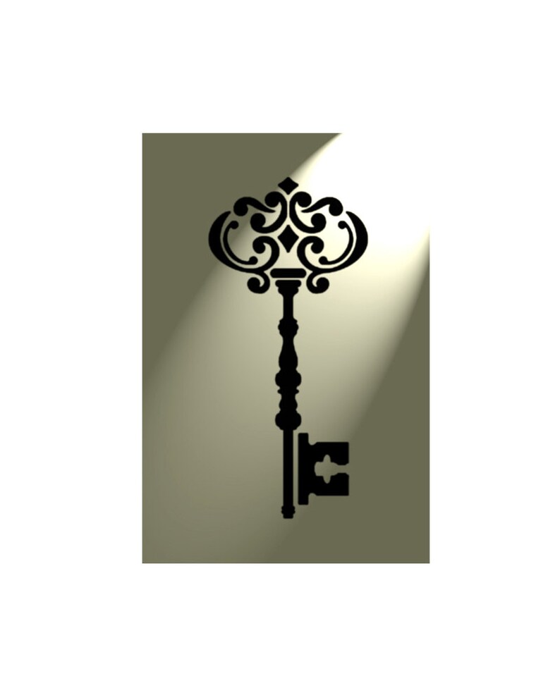 Shabby Chic Key Stencil Vintage Damask Rustic Mylar Style A4 - Etsy