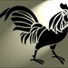 Shabby Chic Stencil Cockerel Rooster Chicken Rustic Mylar | Etsy