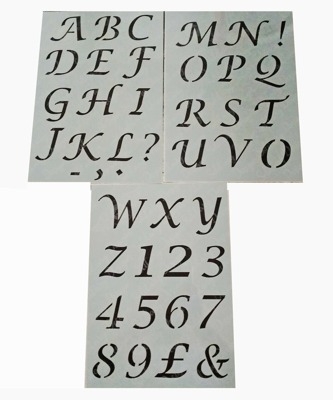 Furniture Letter Stencil Alphabet Vintage Shabby Chic Old Fashioned ...