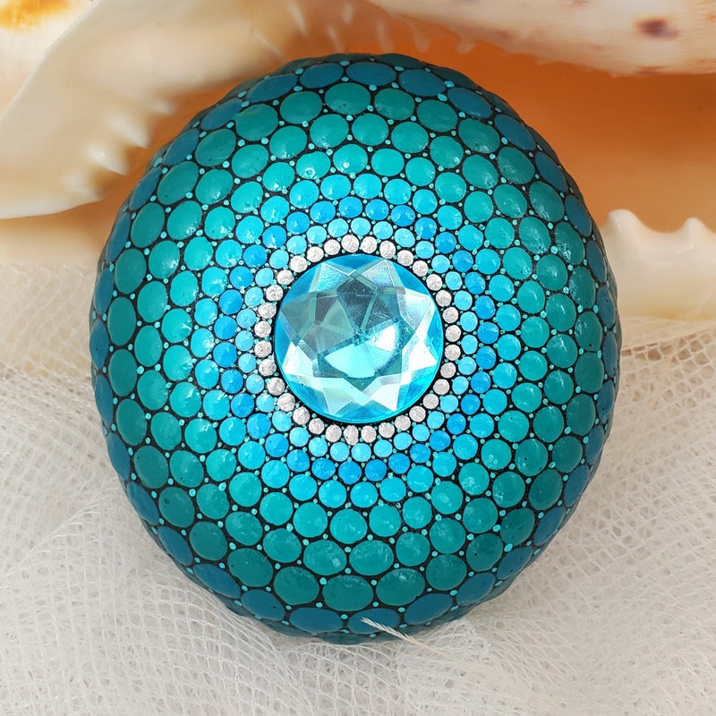 Dot Painted Stone - Etsy