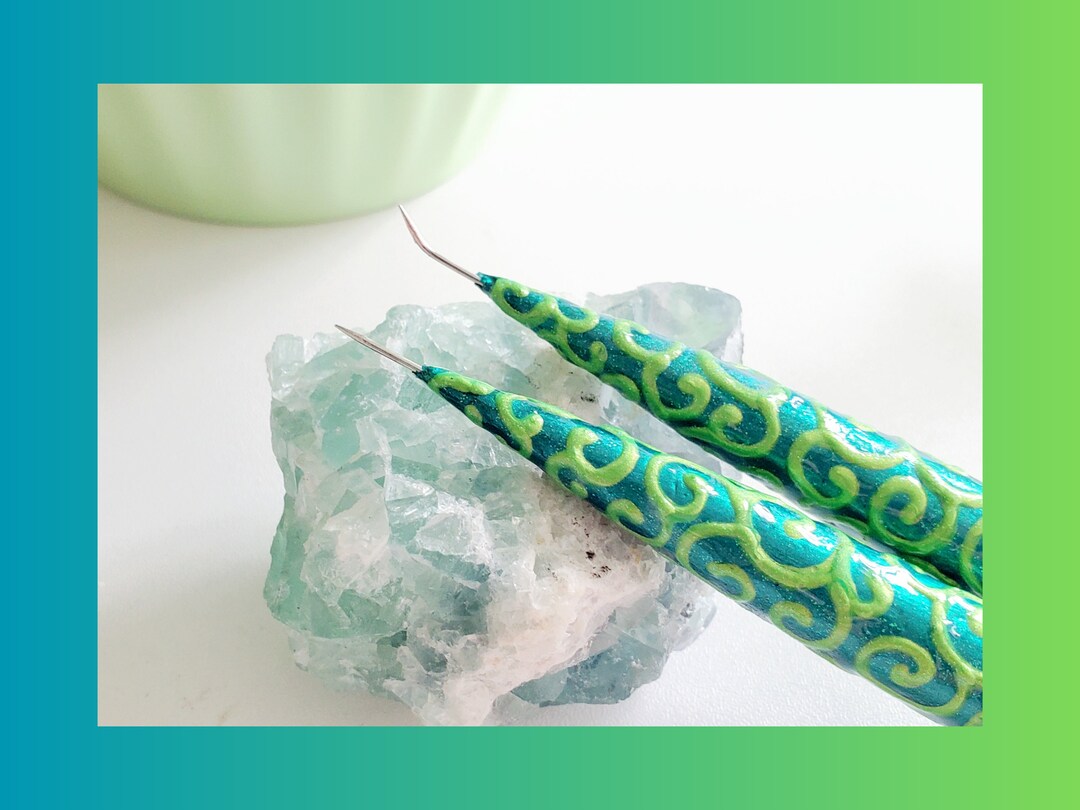 Swoosh Tool for Dot Painting | Sharp Tip Dot Painting Stylus | Green ...