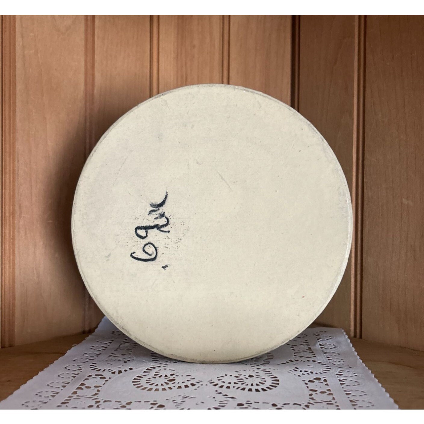 Vintage Cardboard Hand Painted Farmhouse Primitive Folk Art Storage Hat ...