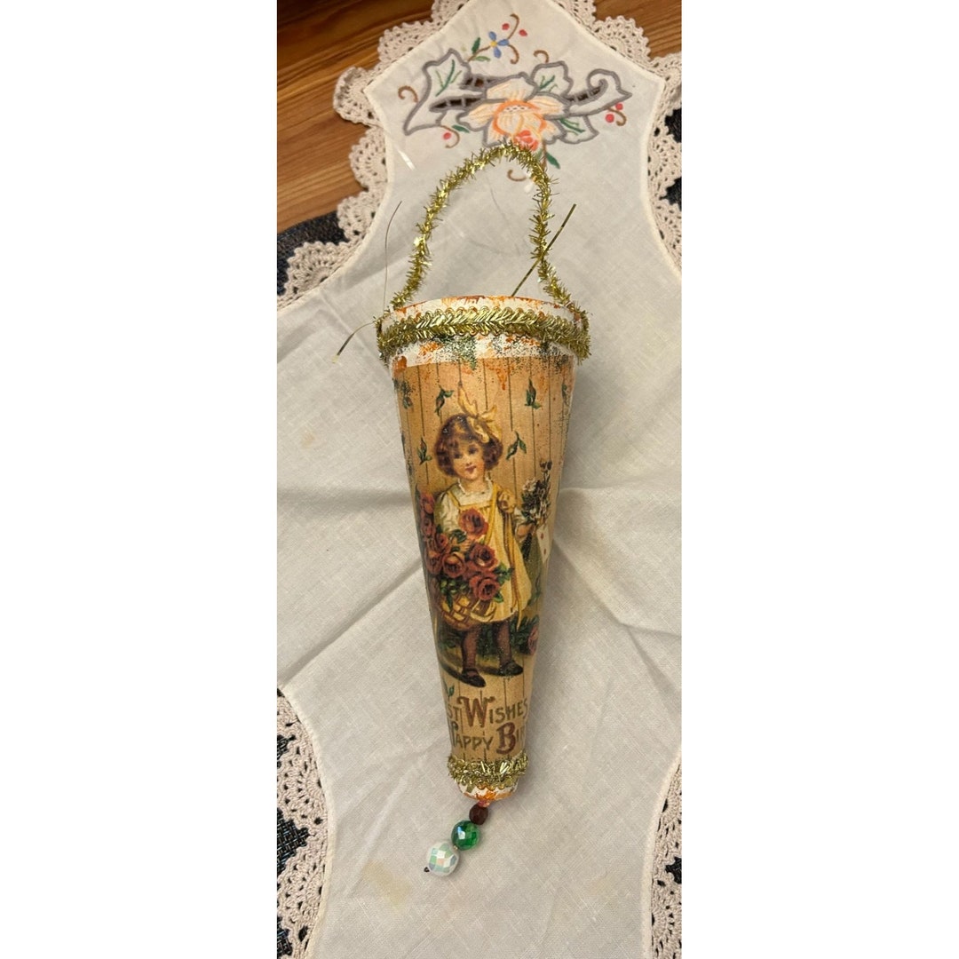 Dresden Star Victorian Paper Ornament Happy Birthday Celebration ...