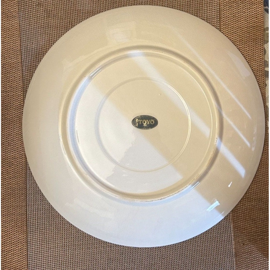 Vintage Large Toyo Japanese Porcelain Round Platter Chinoiserie Pink ...