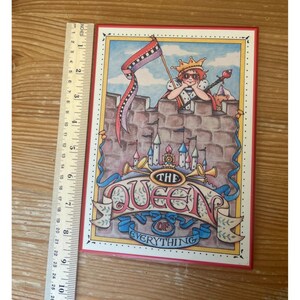 Vintage Mary Engelbreit Colorplak the Queen of Everything Wall Art - Etsy