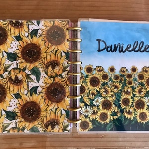 Summer Sunflower Happy Planner Cover Available for Mini and Classic ...