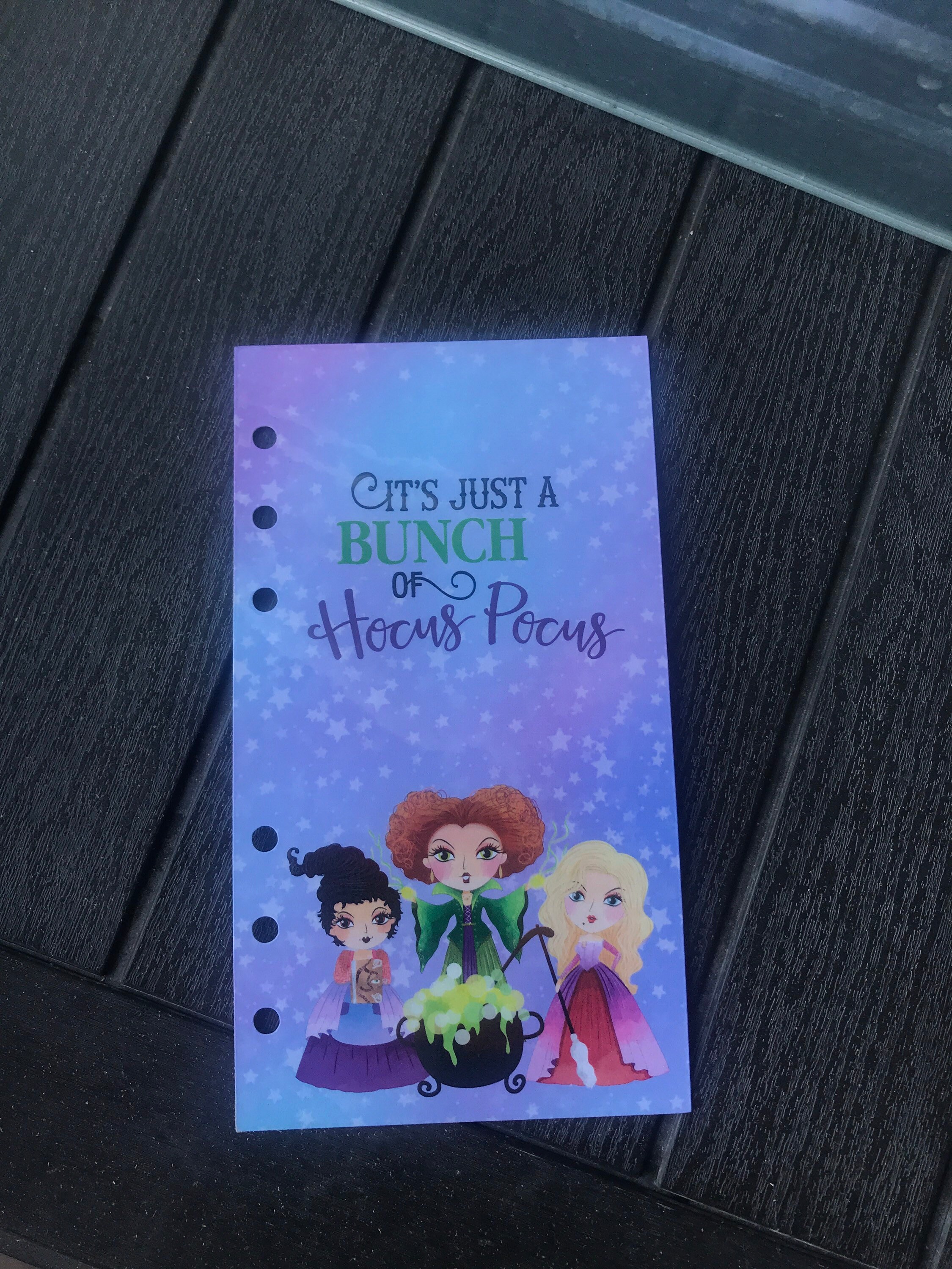 Hocus pocus Halloween planner covers. mini and classic happy | Etsy