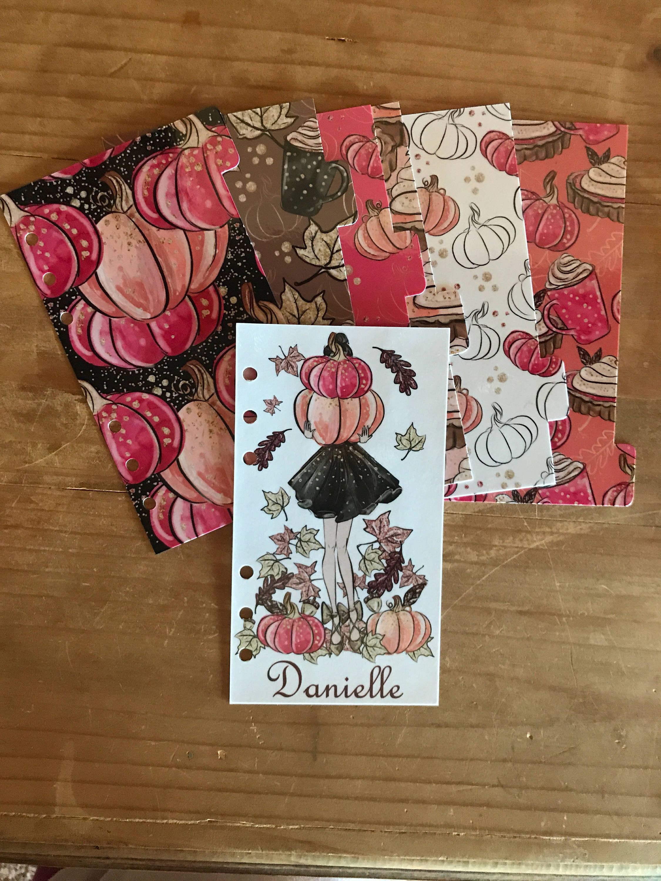Fall planner. autumn planner dividers. A personalized | Etsy