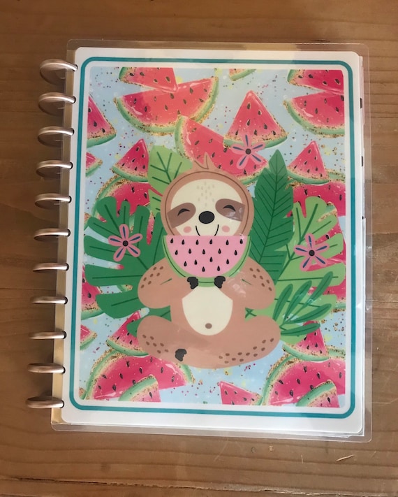 Sloth Inspired Happy Planner Covers. Planner Covers Inserts | Etsy