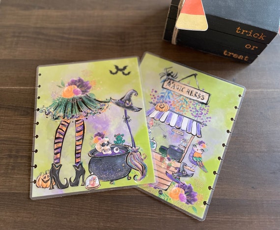 Witch Halloween Planner Covers. Mini and Classic Happy Planner | Etsy