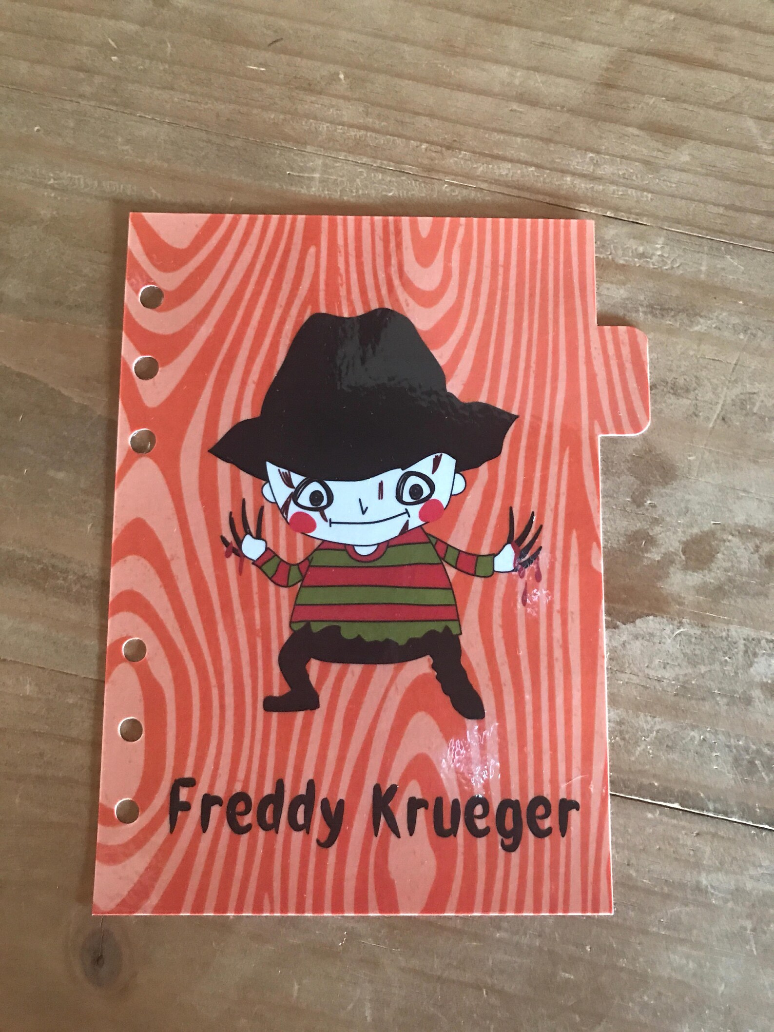 Horror Film Halloween Themed Planner Dividers. Each Divider Has a ...