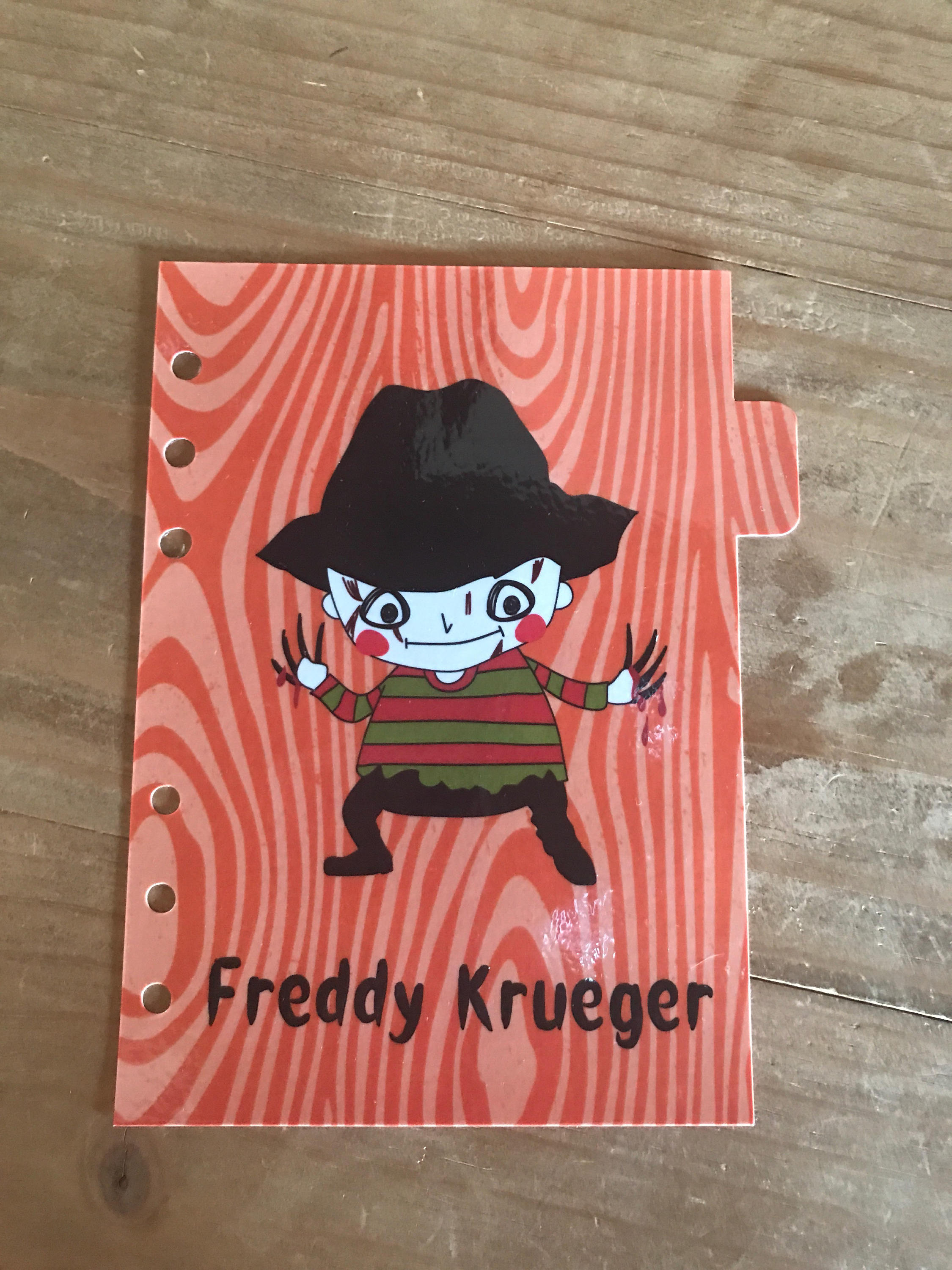 Horror Film Halloween Themed Planner Dividers. Each Divider Has a ...