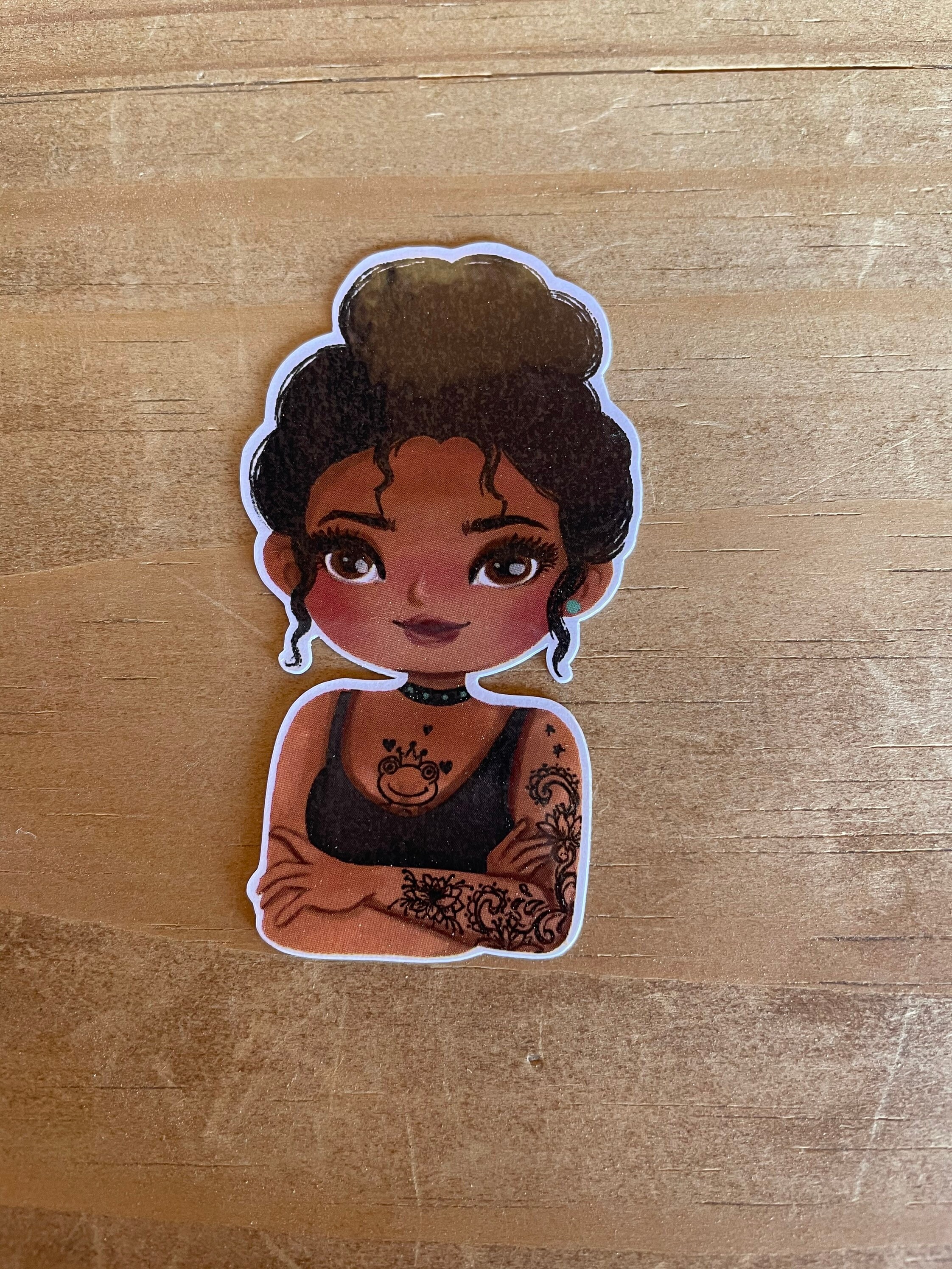 Tattooed Princess Die Cut Sticker. for Decorating a | Etsy
