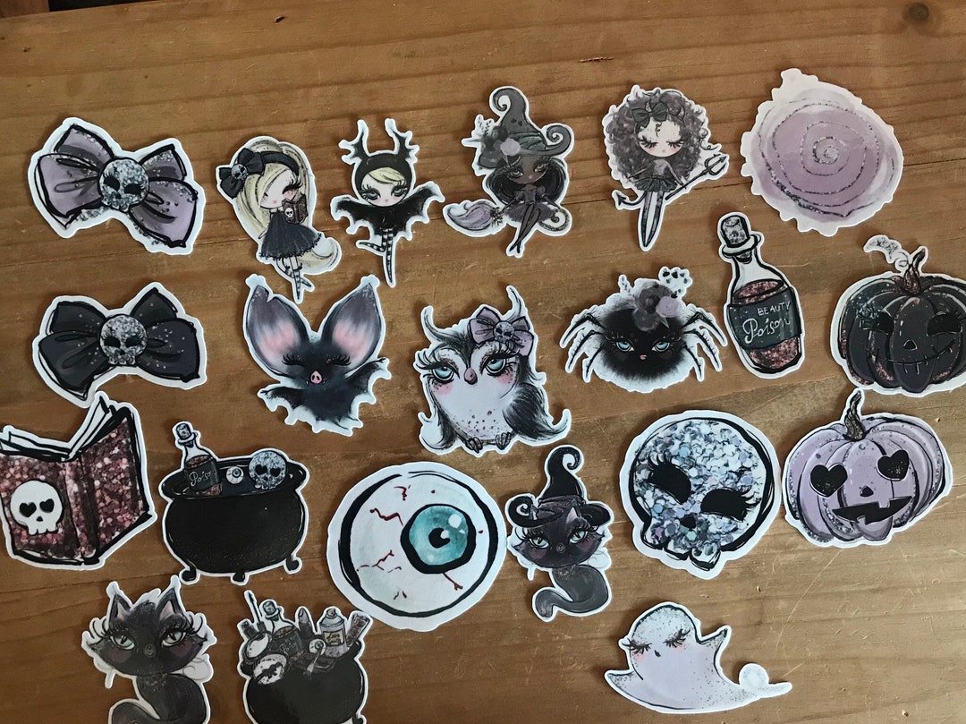 Halloween Die Cuts and Stickers. Use in Your Planner, Travelers ...