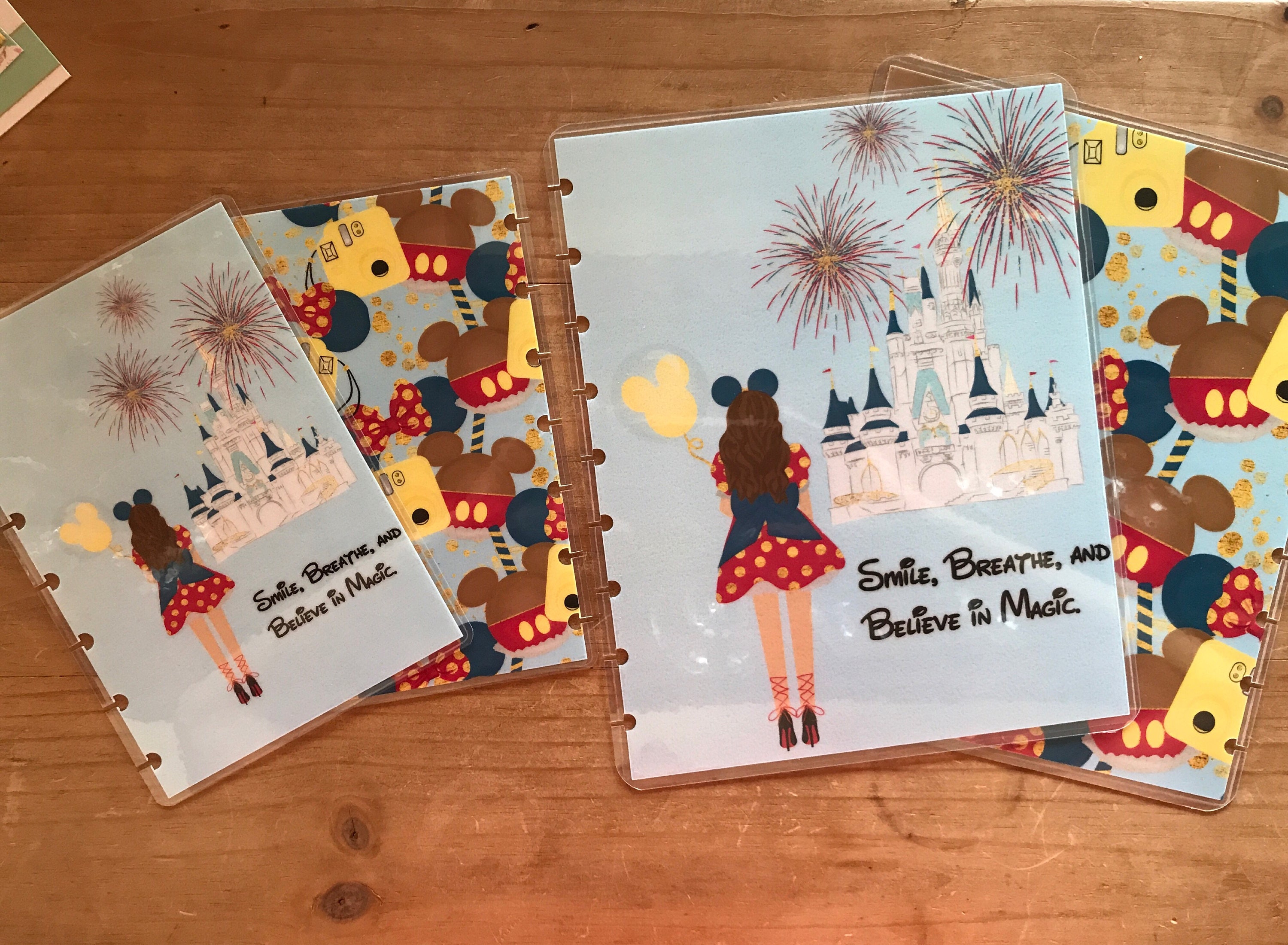Disney Inspired Happy Planner Covers. Disney World Background With Your ...
