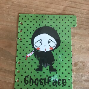 Horror Film Halloween Themed Planner Dividers. Each Divider Has a ...