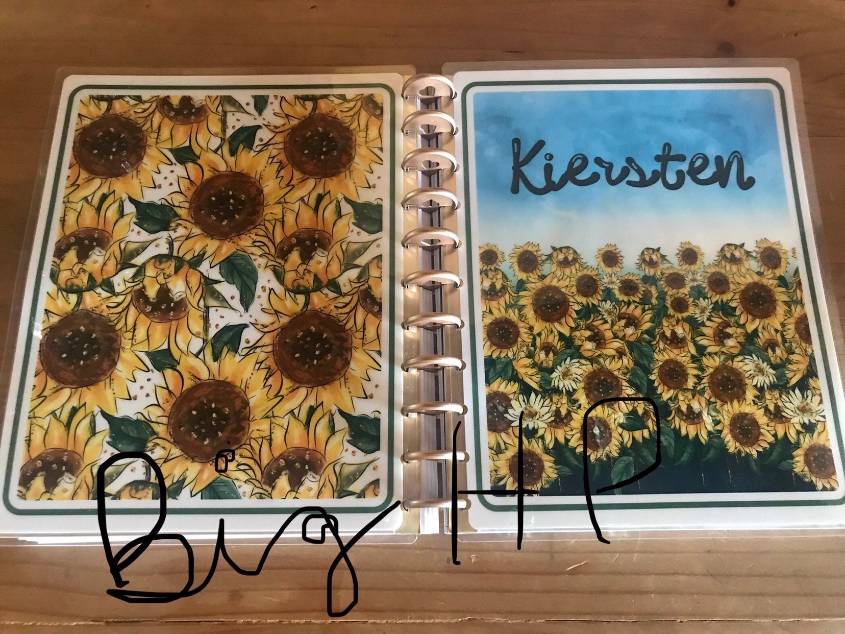 Summer Sunflower Happy Planner Cover Available for Mini and - Etsy