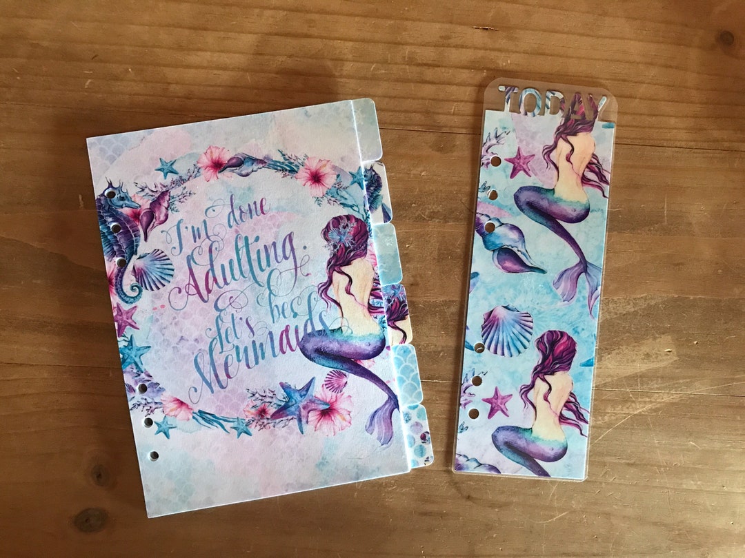 Mermaid Planner Dividers / Personal Planner / A5 Planner / Planner ...