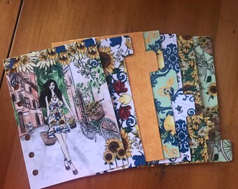 Tropical Summer Planner Dividers. Dashboard Plus 6 Tabbed | Etsy