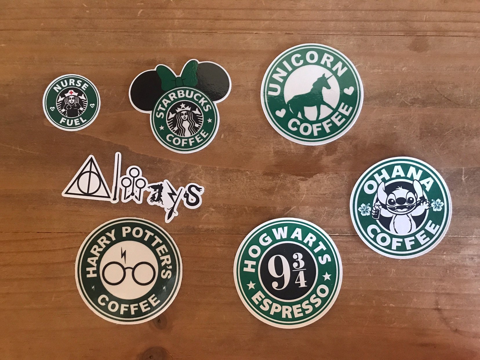 Disney Inspired Starbucks Die Cuts Stickers. Perfect Size for | Etsy