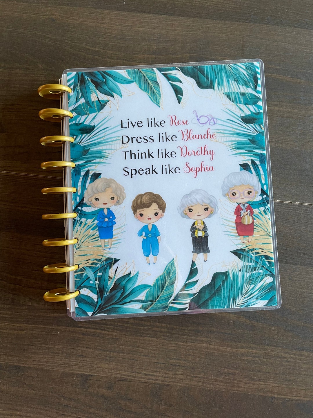 Golden Girls Happy Planner Cover, Front and Back. Dashboard, Happy ...