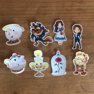 Disney Beauty and the Beast Die Cuts and Stickers. Available in ...