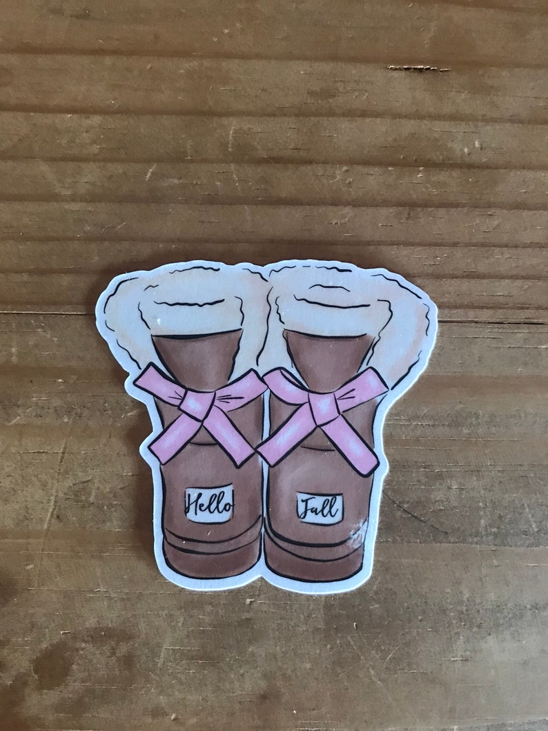 Fall / Autumn Die Cuts or Planner Stickers. Cute Ugg Boots and - Etsy