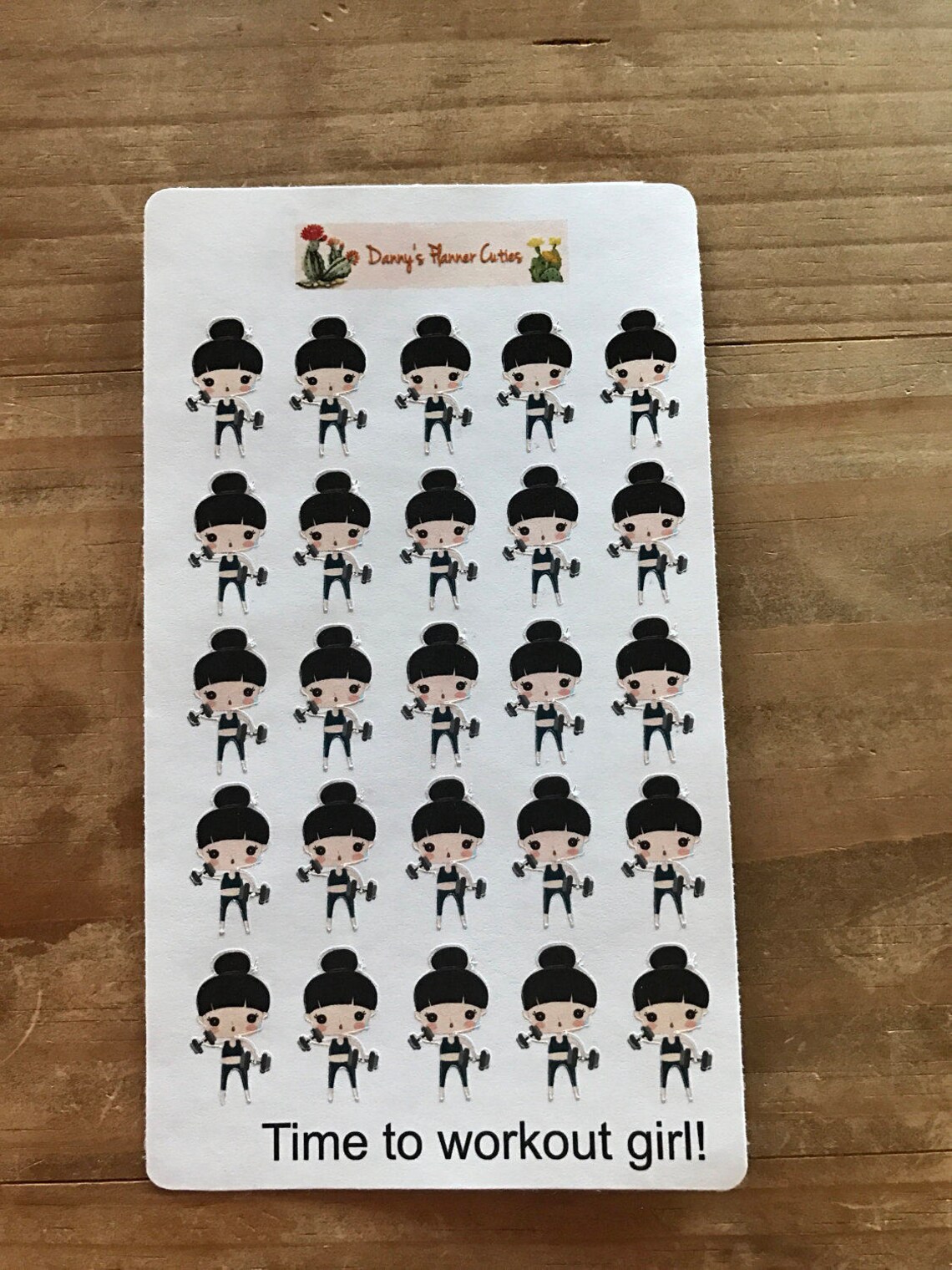 Workout Girl Stickers / Cute Girl / Functional Stickers / - Etsy