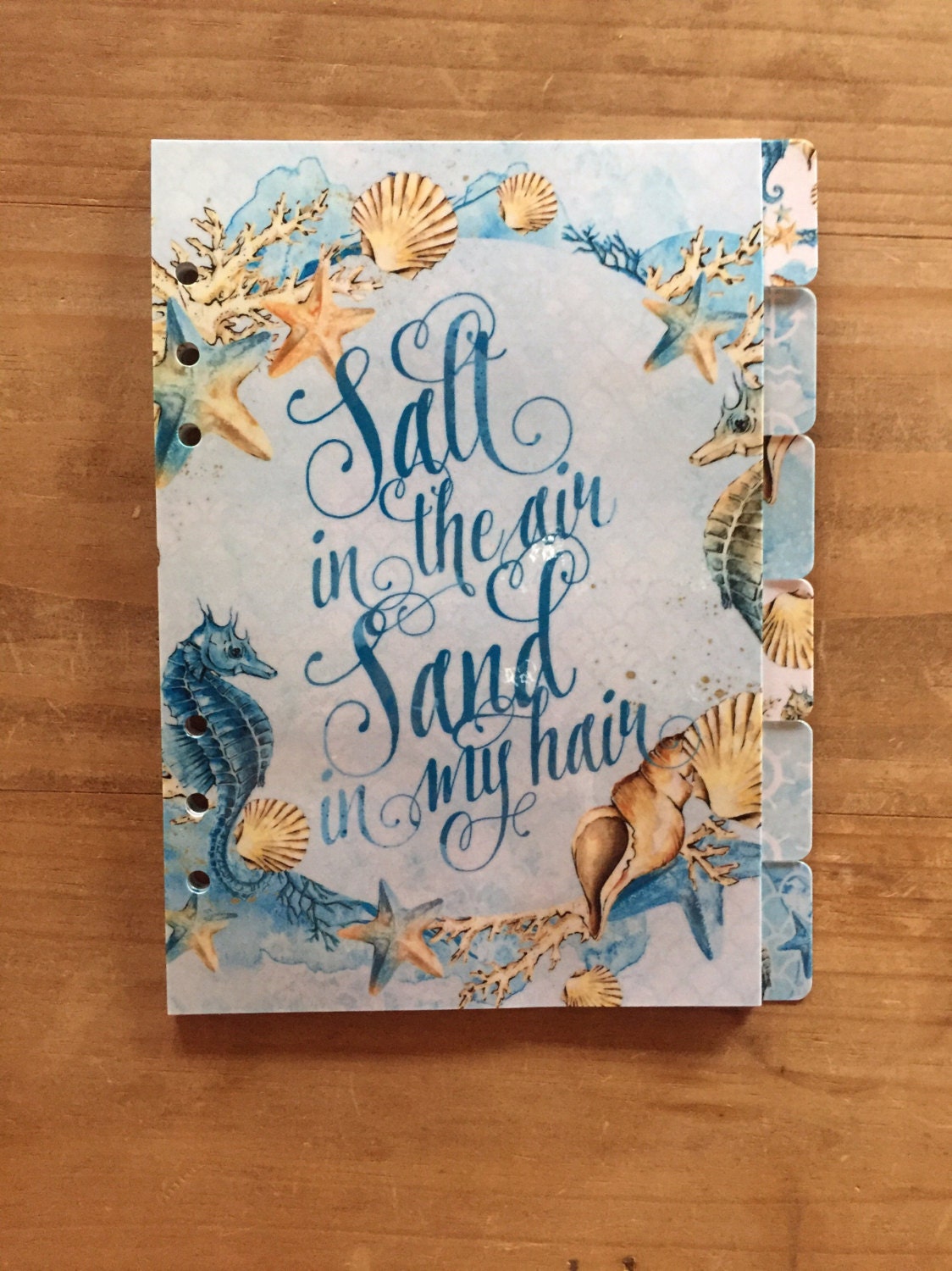 Seashell Planner Dividers Dashboard Plus Tabbed Dividers - Etsy