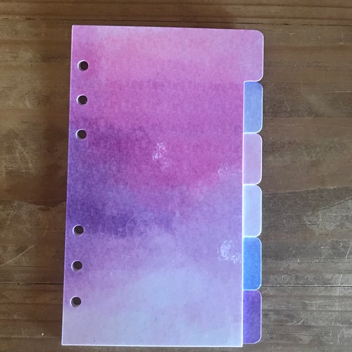 Set of 5 Water Drops Planner Dividers/watercolor Series - Etsy